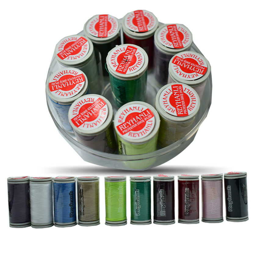 REYHANLI DİKİŞ SETİ (İÇİNDE 10 MAKARA VAR) Dikiş Ve İplik Setleri